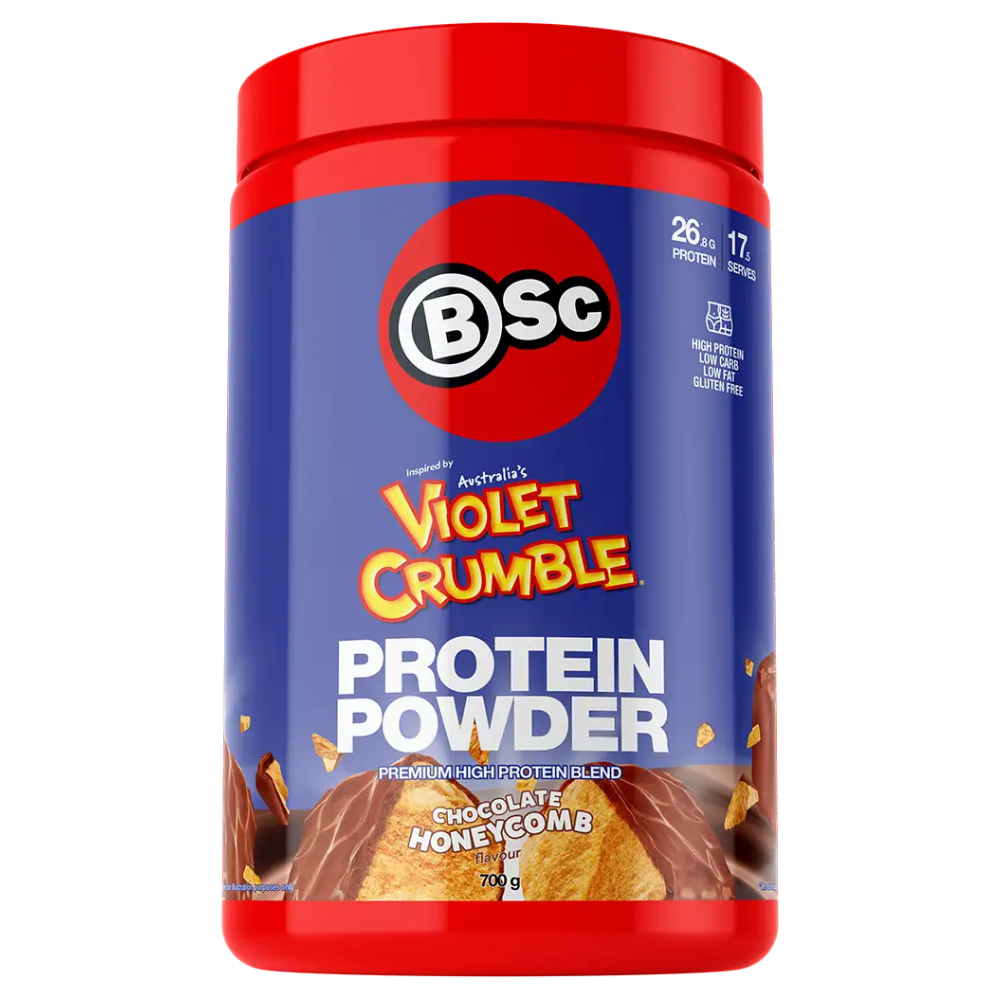 BSc x Violet Crumble Protein Powder – Northy Gym